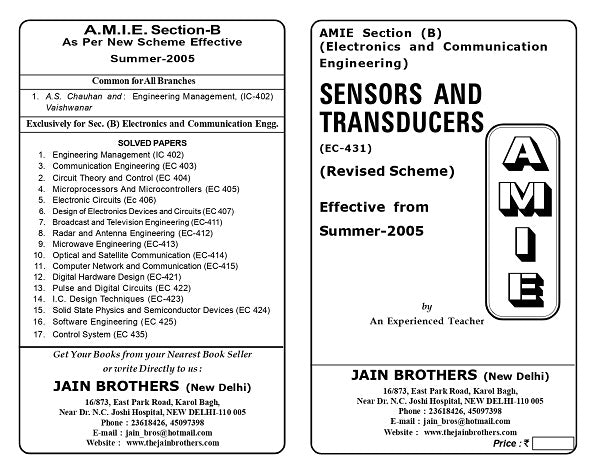 AMIE Section (B) Sensors and Transducers (EC-431) – jainbookmart AMIE Section (B) Sensors and Transducers (EC-431) – jainbookmart